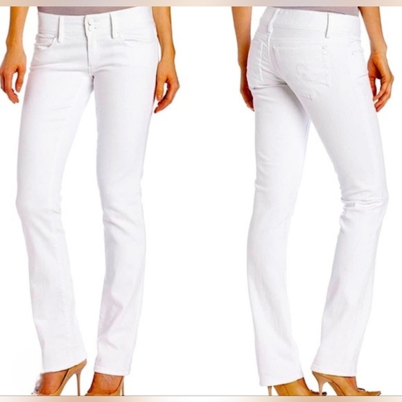 Lilly Pulitzer | Jeans | Lilly Pulitzer Womens Crisp White Straight Leg ...